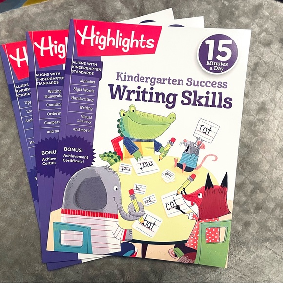Highlights | Other | New Set Of 3 Kindergarten Highlights Writing ...